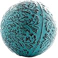 Amazon.com: Metal Decorative Sphere for Home Decor - Antique Blue, Hand ...