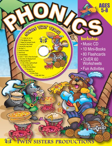 Amazon.com: Phonics Workbook/Music CD Set (Early Childhood Learning, 4 ...