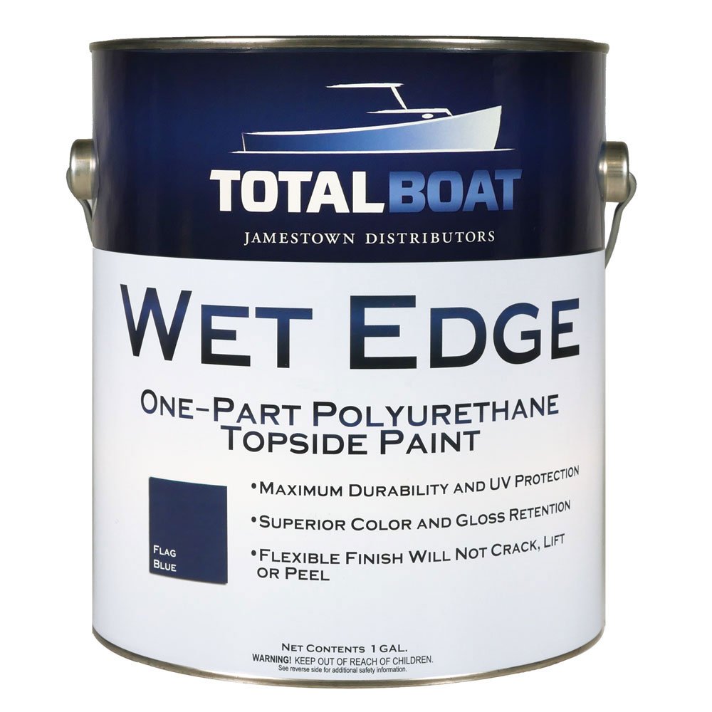 TotalBoat Wet Edge Topside Paint Flag Blue Gallon Tunis Landing TotalBoat Wet Edge Topside Paint Flag Blue Gallon Tunis Landing