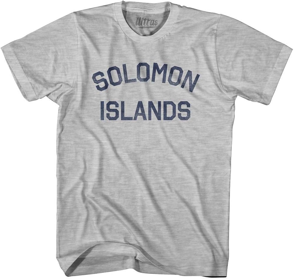 Ultras Solomon Islands Adult Cotton T-Shirt, Grey Heather, Adult Medium ...
