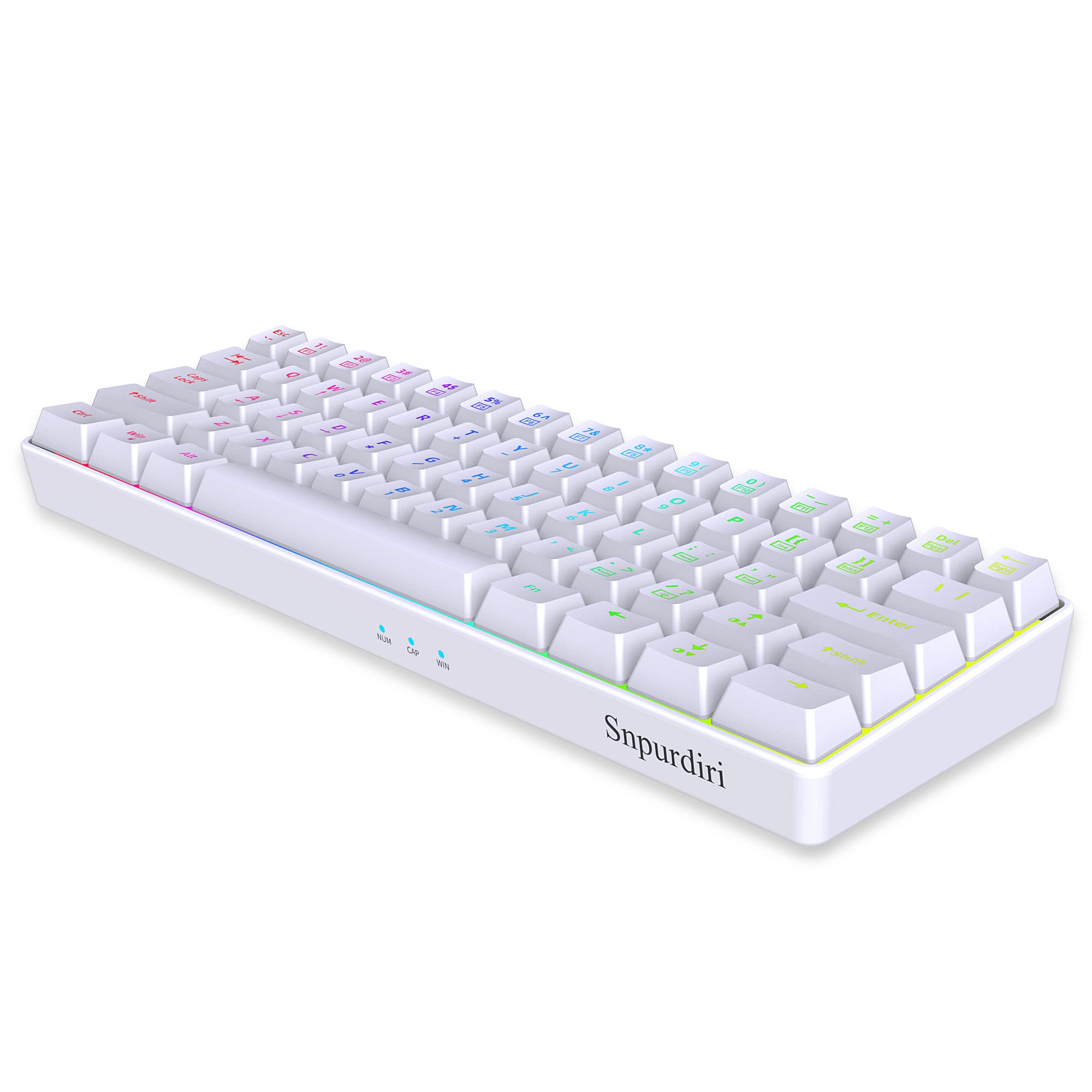 Mua Snpurdiri 60% Gaming Keyboard,RGB Compact Small Wired Office ...