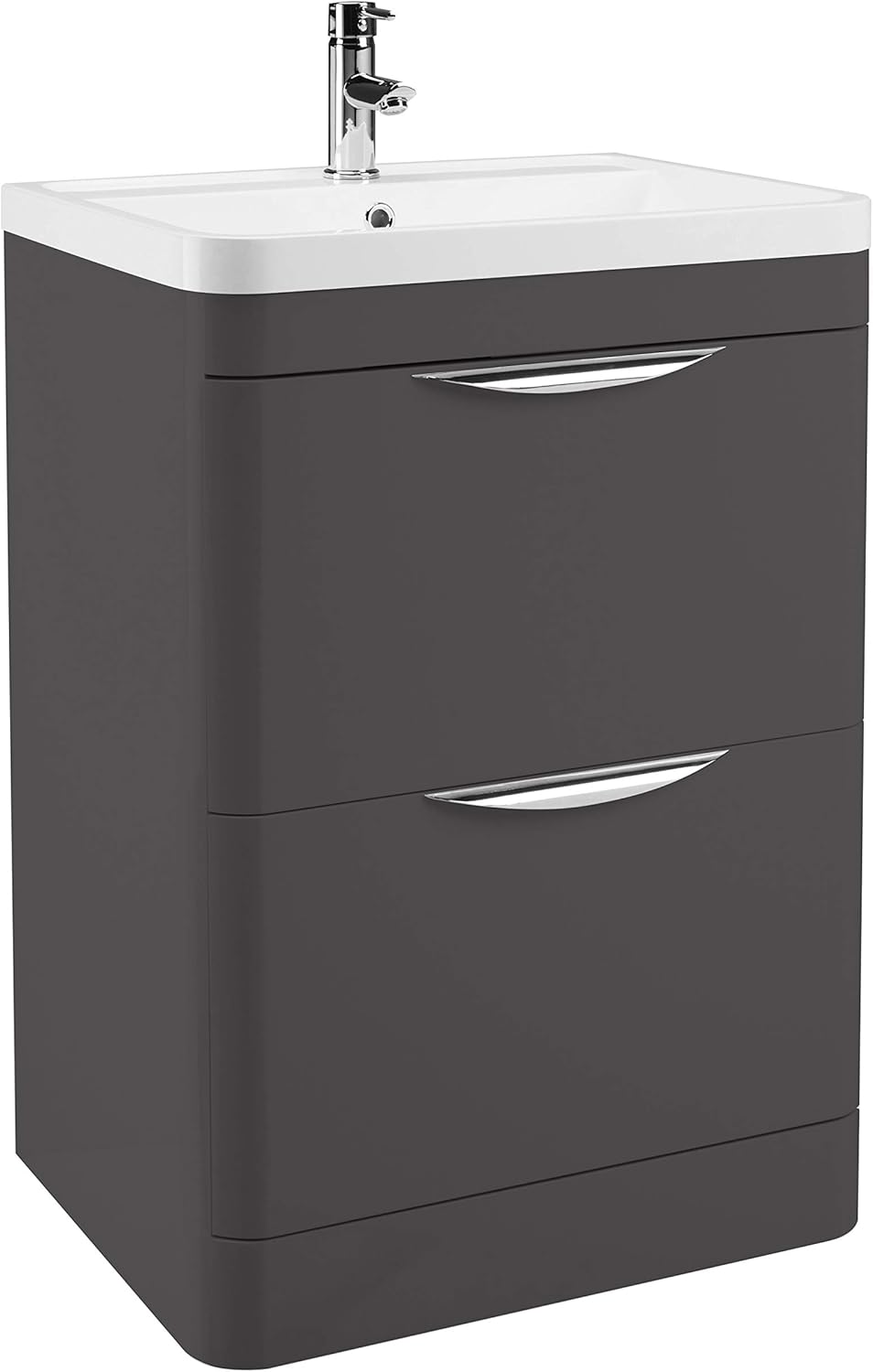 Nuie FPA901 Parade Modern Bathroom Floor Standing Vanity Storage Unit ...