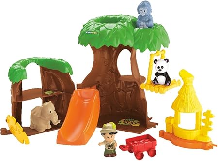 Fisher-Price Mattel Y3679 Little People Animal Tree House: Amazon.co.uk ...