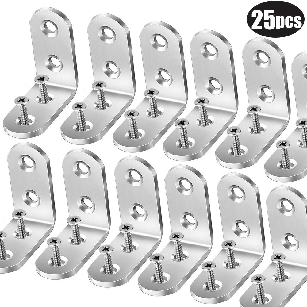 Staffe Angolari Supporti Angolari In Acciaio Inox 25 pezzi 90 Gradi ...