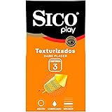Sico Play, Condón de látex texturizado sabor fresa 3 piezas : Amazon ...