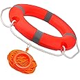 Amazon.com : Pool Life Ring Buoy Safety Ring Boat Throw Ring Life Preserver Ring with Water ...