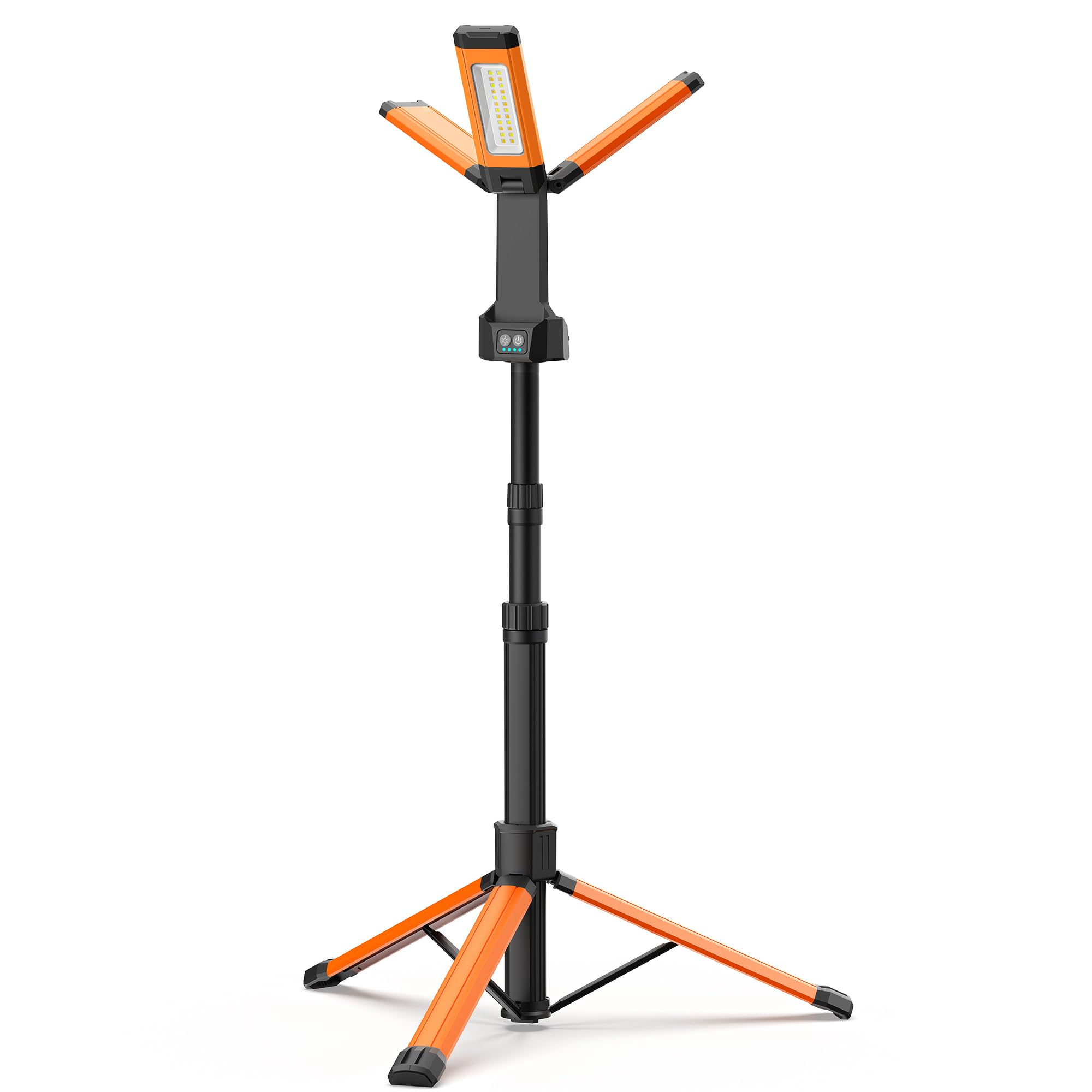 Rechargeable LED Work Light with Stand, 67" Tall Portable Cordless Work ...