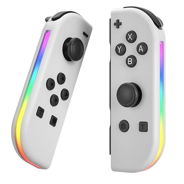 Abffly Joy Cons Controllers for Switch – Wireless L/R Joy Con ...