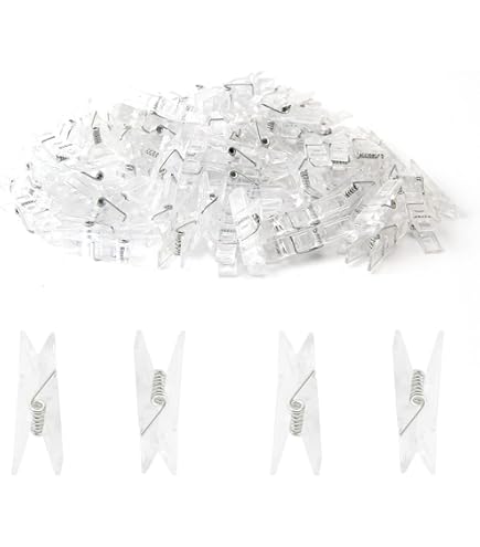 Clear Plastic Clothes Pins Non Slip Clothespin Clips | The Container