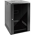 Amazon.com: Tecmojo 18U Wall Mount Rack Network Cabinet for 19" IT ...