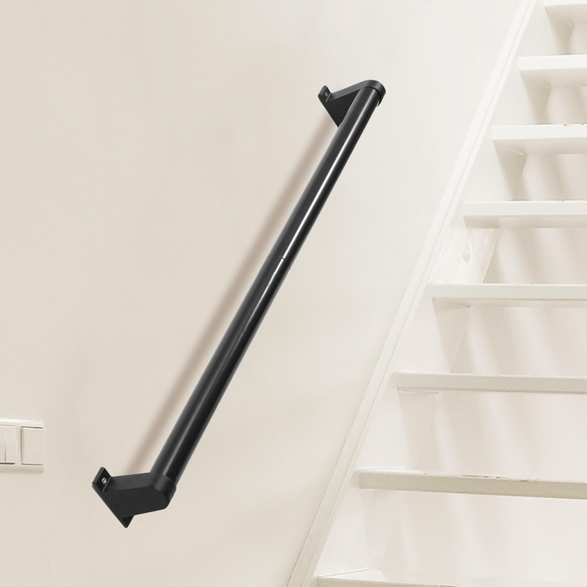 Thsgrt Pip Hand Rails for Indoor Stairs 5ft Metal Stair Railing 1.5 ...