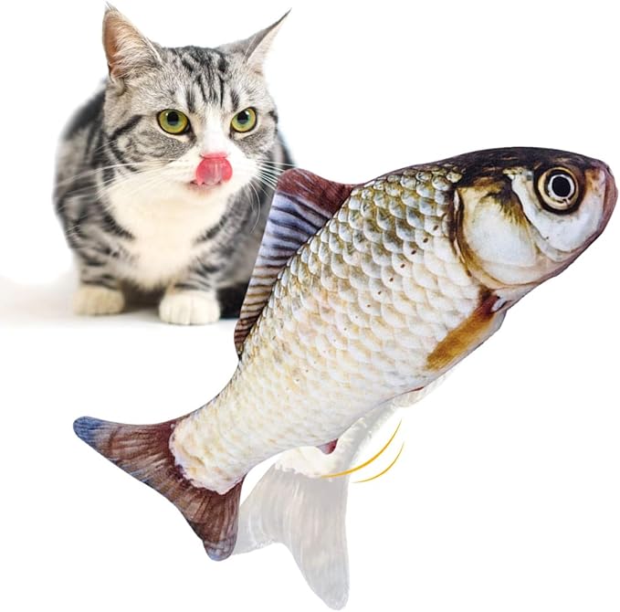 Namsan Electric Moving Fish Cat Toy - Fish Kicker Cat Catnip Toy Funny ...