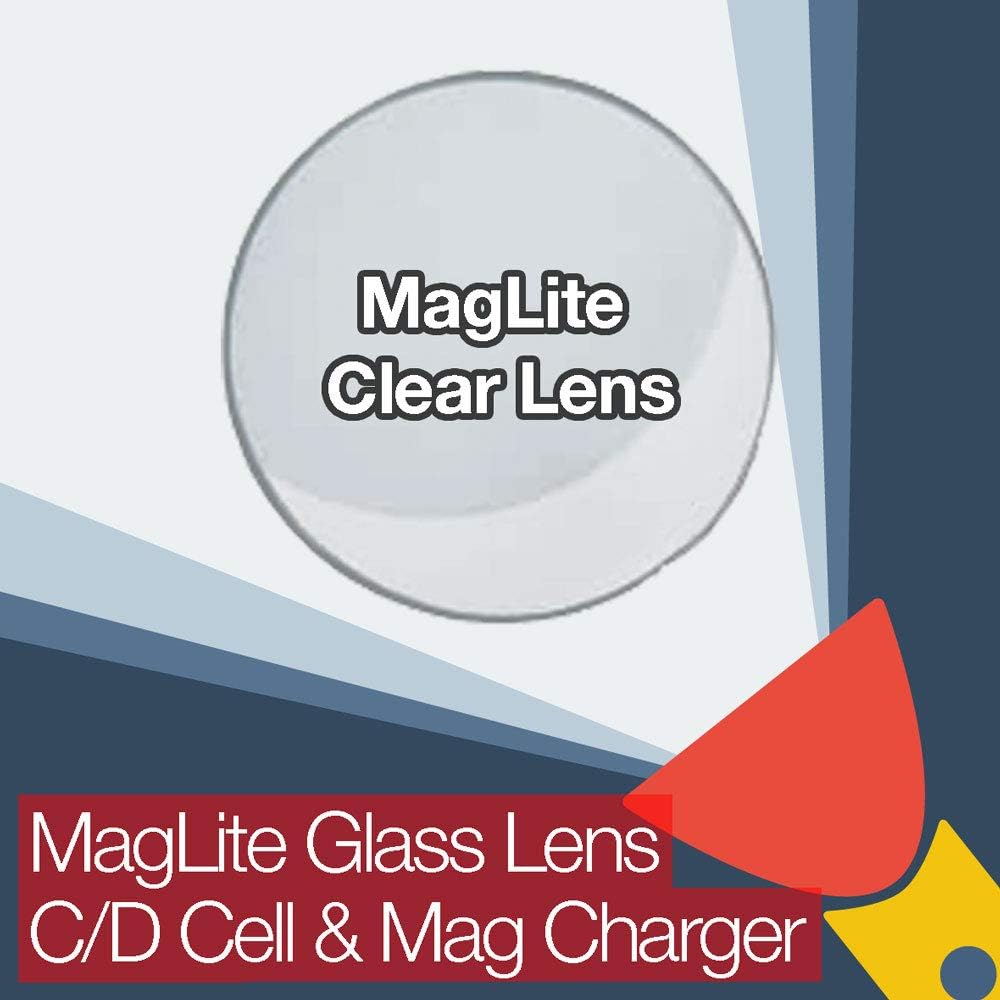 MagLite Replacement Clear Glass Lens for C/D Cell and Mag Charger ...