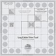 Amazon.com: Creative Grids Log Cabin Trim Tool Quilt Ruler – CGRJAW1 ...