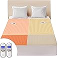 Amazon.com: Bwarm Premium Multi-Zone Electric Heated Mattress Pad King ...