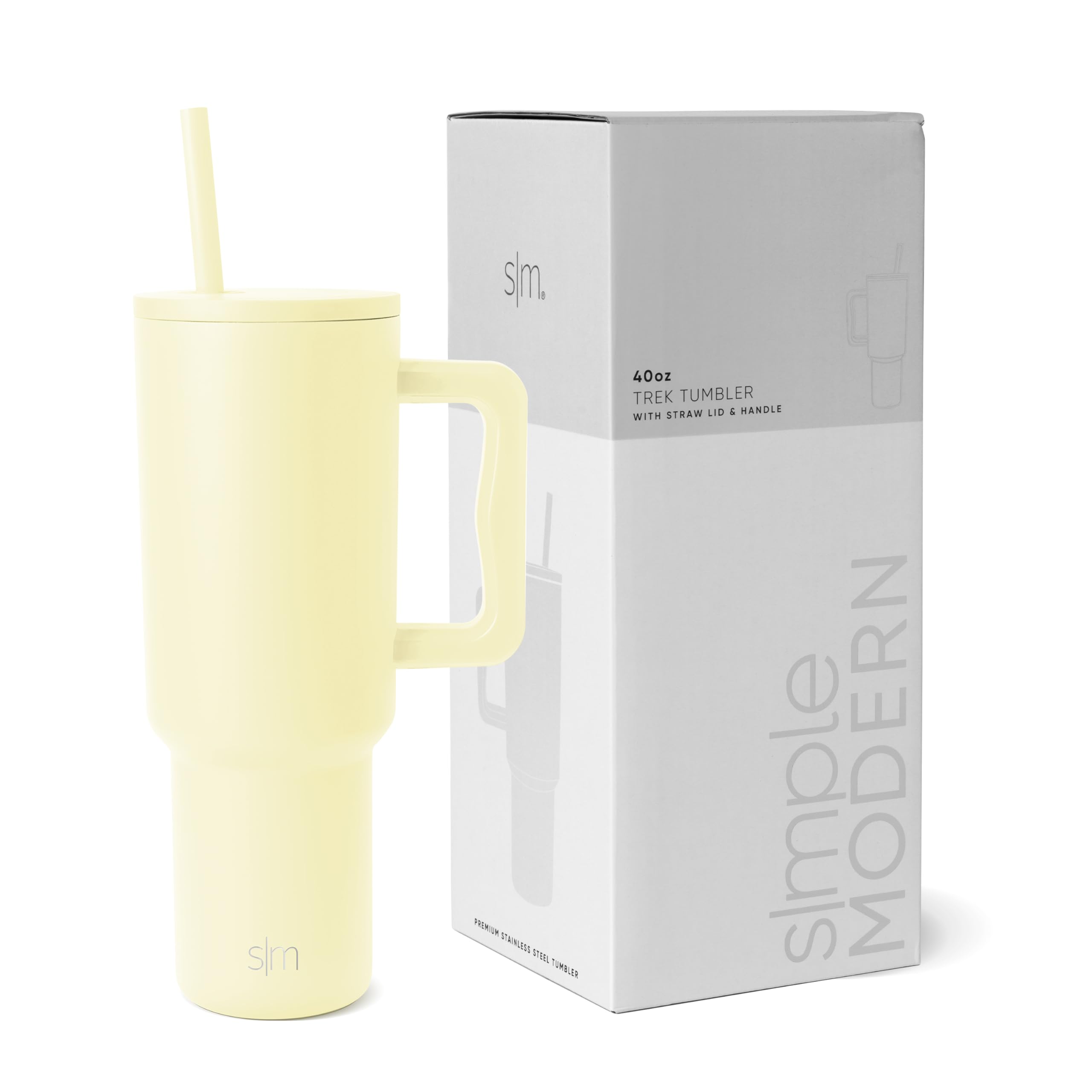 Simple Modern 40 oz Tumbler with Handle and Straw Lid | Insulated Cup ...