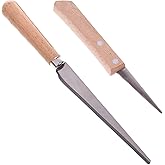 Amazon.com: BCP Set of 2 Wooden Handle Craft Art Tools Fettling Knife ...