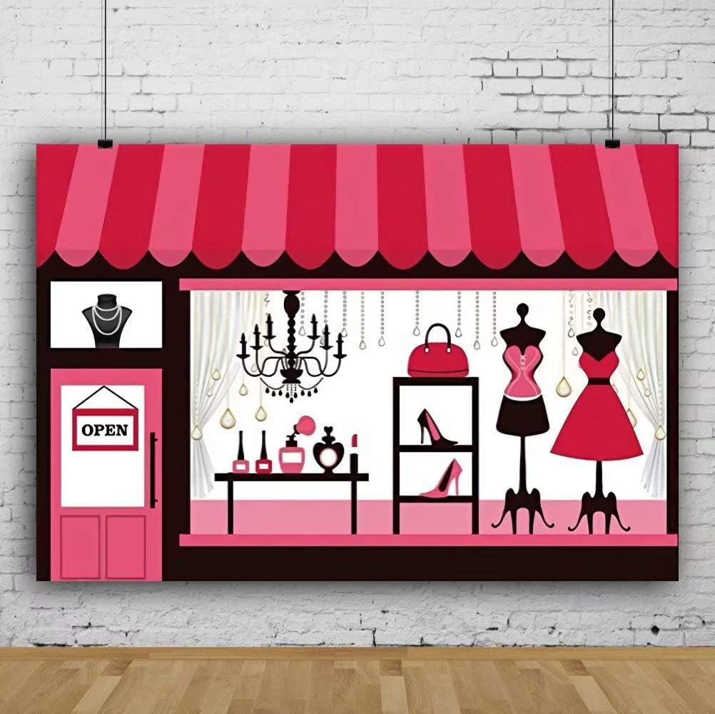 Amazon.com : Leowefowa 7x5FT Vinyl Photography Backdrop Female Fashion ...