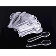 Amazon.com: 500PCS Clear Disposable Tasting Spoons Plastic Sampling ...
