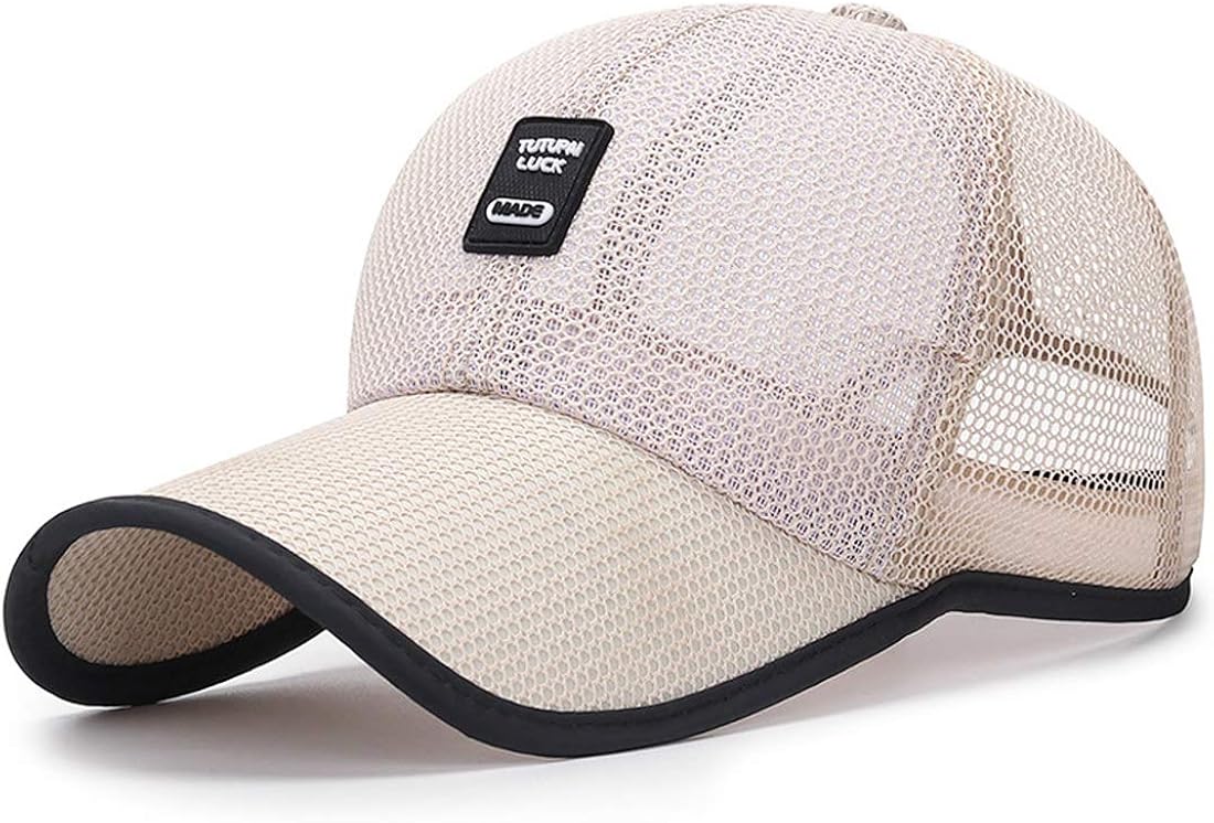 Yixda Sommer Baseball Kappe Basecap Herren Damen Verstellbar Mesh Sport ...