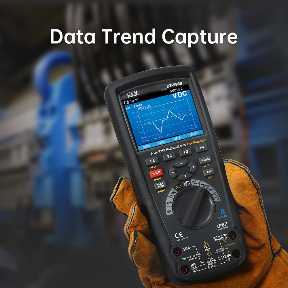 CEM Digital Handheld Oscilloscope Multimeter,DT-9989 Oscilloscope 3 In ...