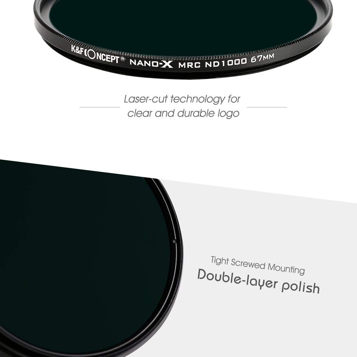67mm 10-Stop ND 1000 Filter Neutral Density MRC ND 1000 Professional ...