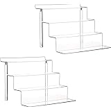 Amazon.com: YestBuy 2 Pack Acrylic Risers Display Stand for Pop Figure, 3 Tier Clear Acrylic ...