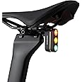 Amazon.com : ROCKBROS Rechargeable Bike Tail Light, Brake Sensing Rear Bike Light, Ultra Bright ...