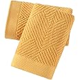 Amazon.com: sense gnosis Yellow Hand Towels Set of 2 Striped Weave 100% ...