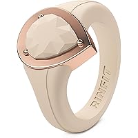 Amazon.com: Rinfit Silicone Rings for Women - Rubber Wedding Bands ...