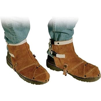 AllyProtect Flame Retardant Leather Welding Spats/Shoe Protector/Boots ...
