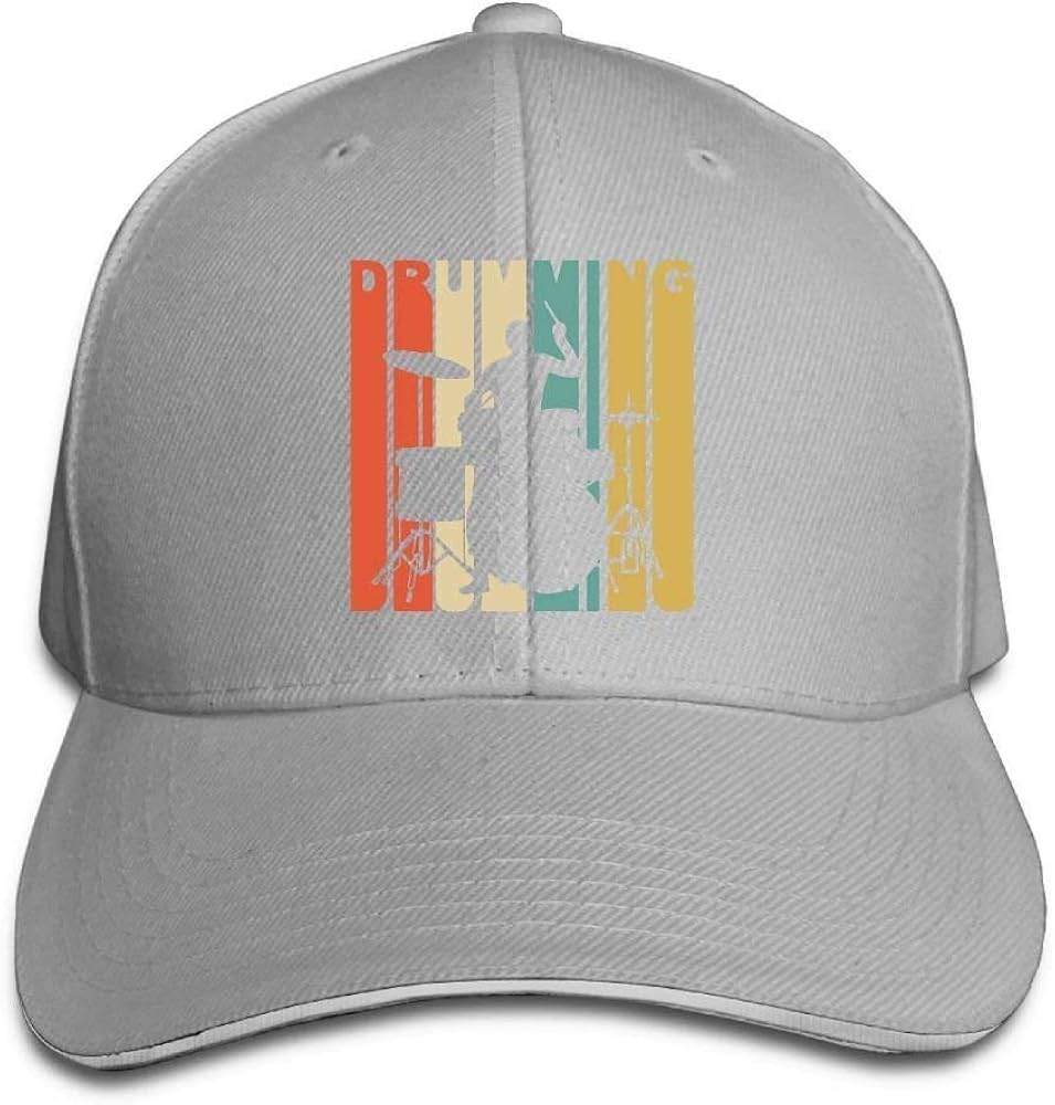 Unisex Vintage Style Drumming Drummer Adult Adjustable Dad Hat: Amazon ...