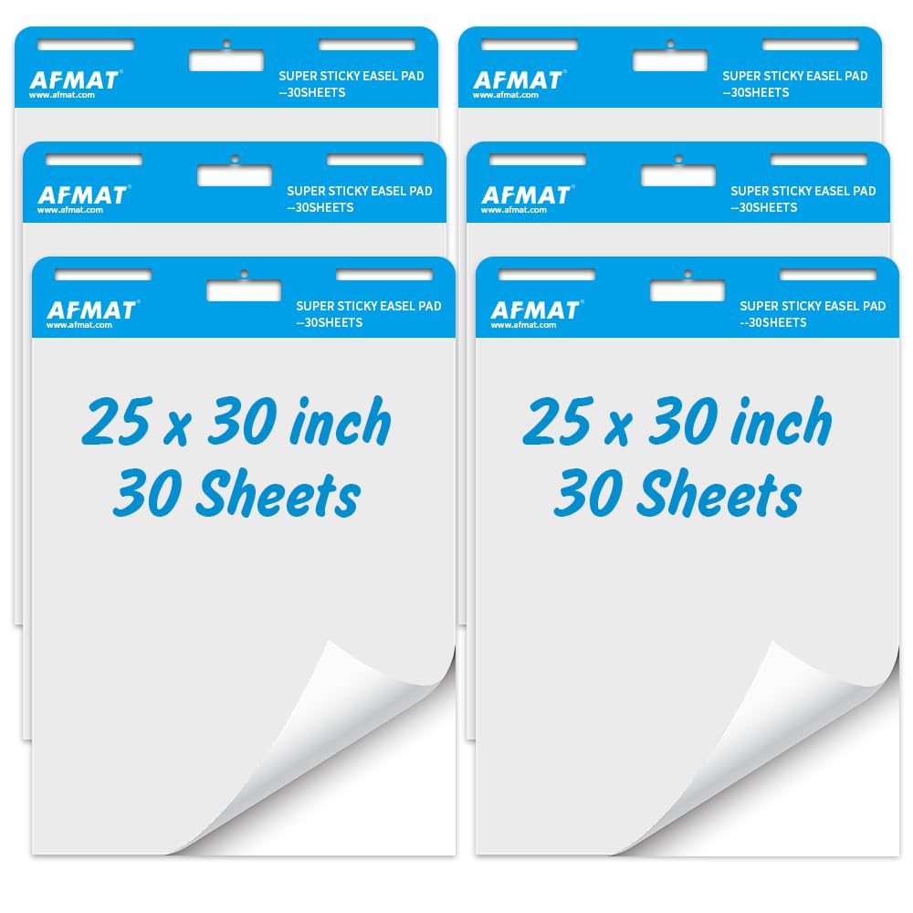 Mua AFMAT Sticky Easel Pads, 6 Pads, Chart Paper for Teachers, Large ...