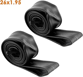 Amazon.com : Helonge 26 Inch Bike Tube 26" x 1.95", 2 Pack 26x1.95-2.125 Bike Tire Tube, Bicycle ...