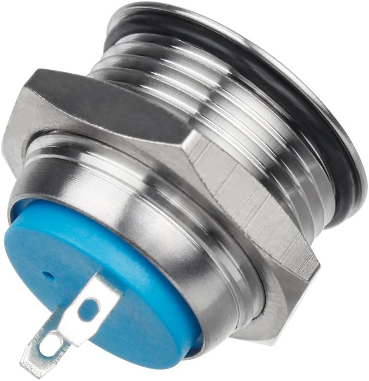 larcele 5 Pieces Waterproof Metal Push Button Switch jsankg-01 ...