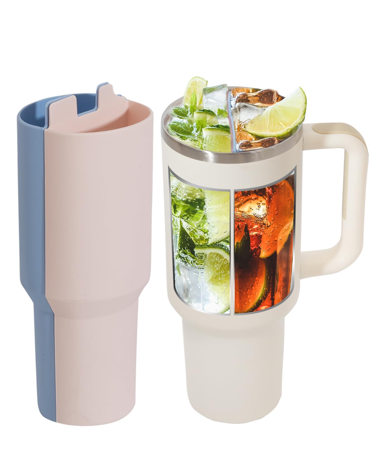 WTJMOV 2-in-1 Cup Dividers for 40oz Stanley Tumbler, Dual Drink ...