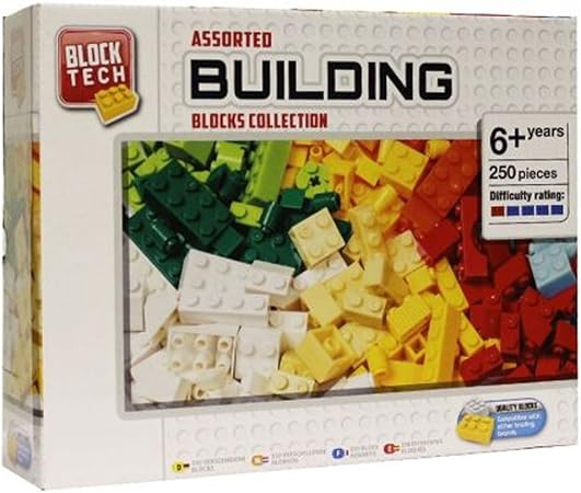 Block Tech Assorted Building Blocks Collection 250 Pieces: Amazon.co.uk ...