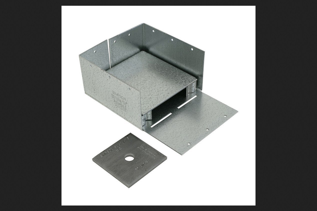Simpson Strong-Tie ABW 6-in x 6-in Zmax Wood To Concrete (Retrofit ...