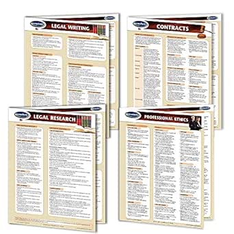 Amazon.com: Paralegal Charts and Guides - 4 Chart Bundle - Law and ...