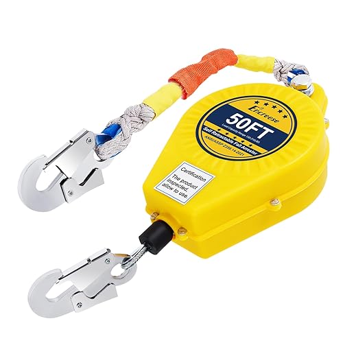 Self-Retractable Fall Arrester 50FT Double Locking Fall Arrest ...