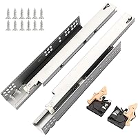 AOLISHENG 1 Pair Undermount Soft Close Drawer Slides 9 12 15 18 21 24 ...