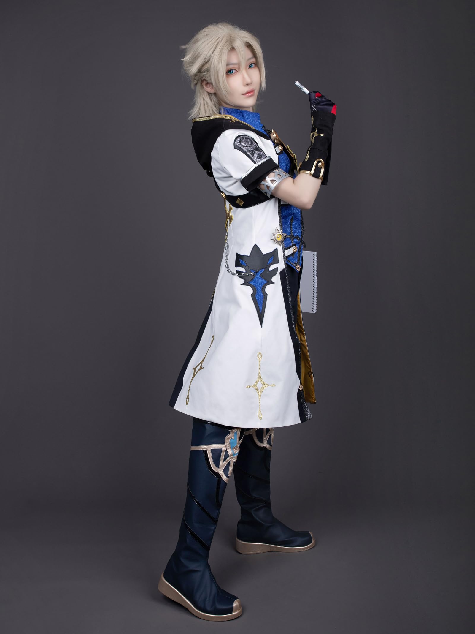 Mua Cosfun Genshin Impact Albedo Cosplay Costume Halloween Outfits ...