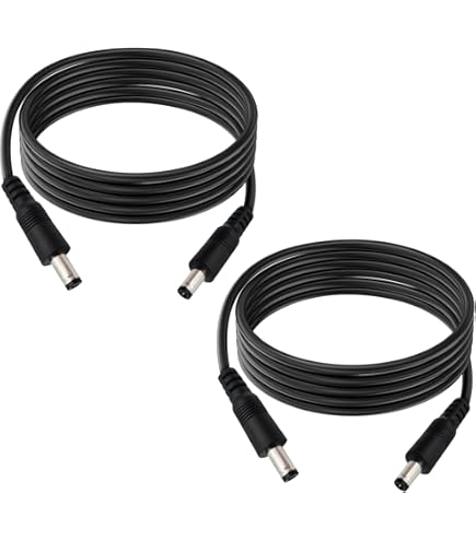 CCTV Camera Power Cable 10ft 14AWG DC Extension Cable - 2.1mm X 5.5mm ...