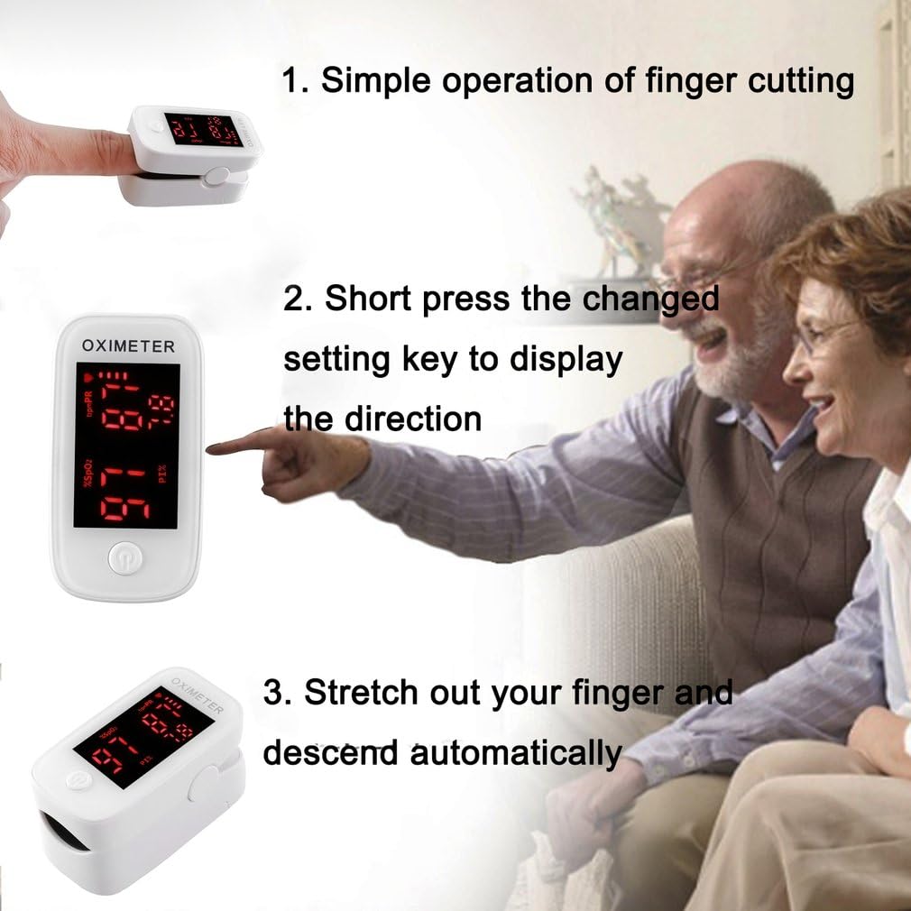 Mua Fingertip Pulse Oximeter, Blood Oxygen Saturation Monitor Meter ...