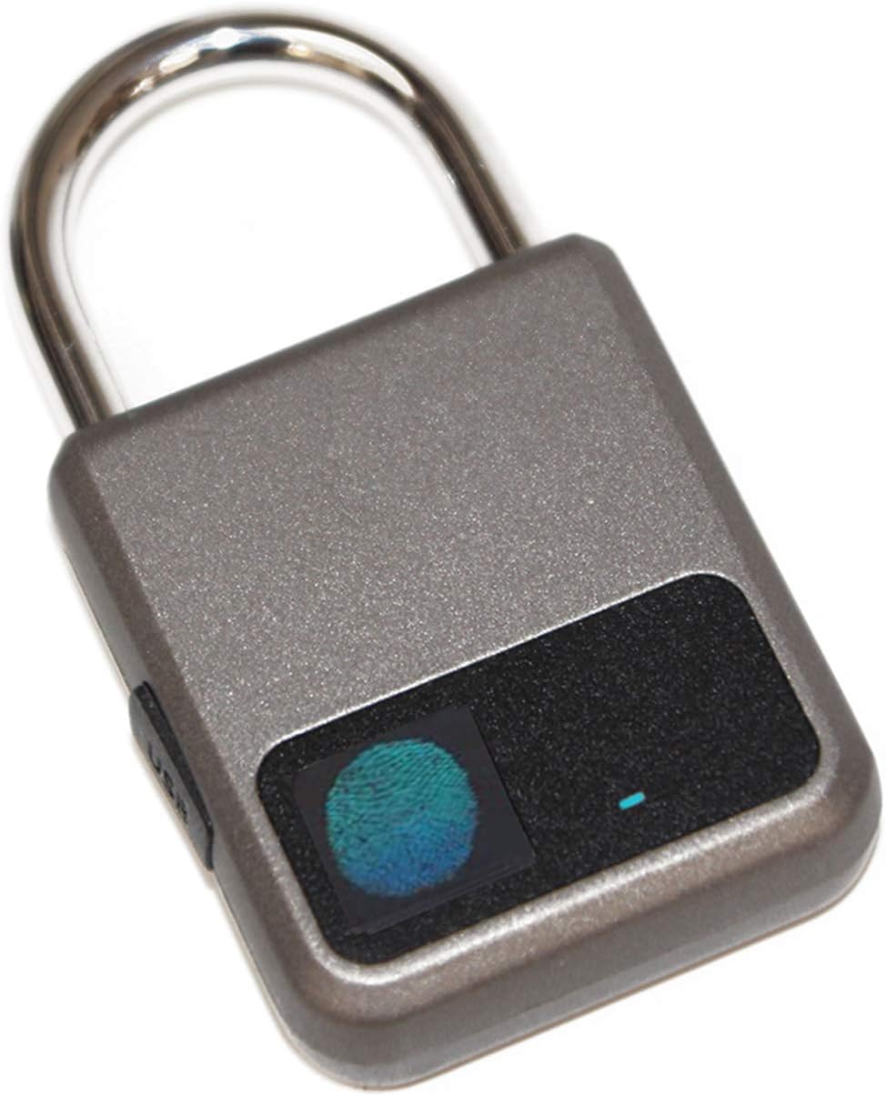 Fingerprint Padlock Smart Padlock Security Padlock USB Rechargeable ...