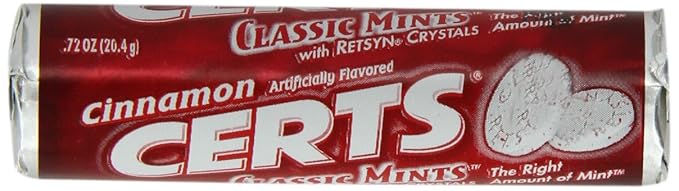 Certs Cinnamon Flavour Classic Mints 20.4 g (Pack of 12): Amazon.co.uk ...