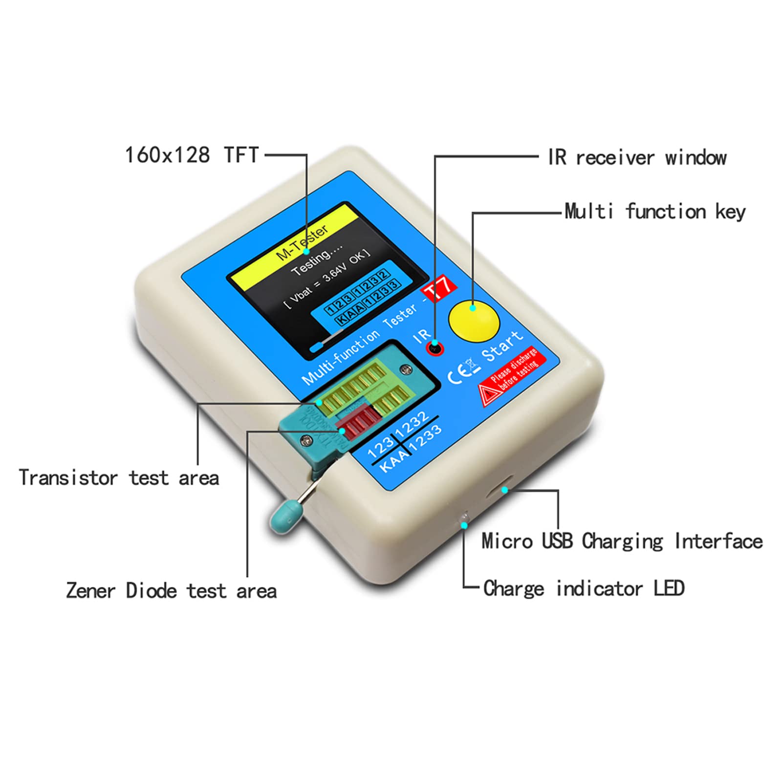 Mua KOCAN Did Triode Capacitance Resistance Detector Transistor Meter ...