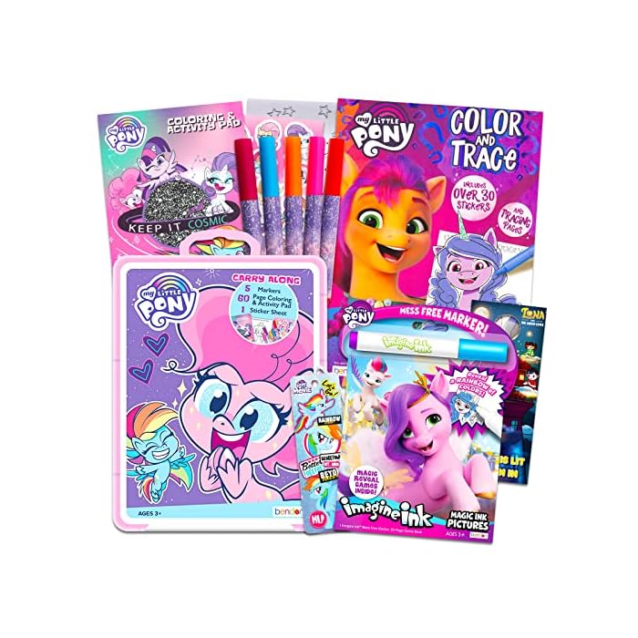 Buy My Little Pony a New Generation Coloring Book Super Set for Kids ...