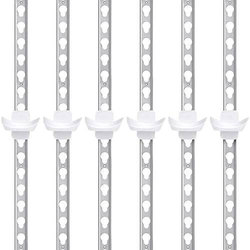 Abbylike 3 Pairs 5 Ft. Metal Keyhole Tracks with Pinless Jump Cups ...