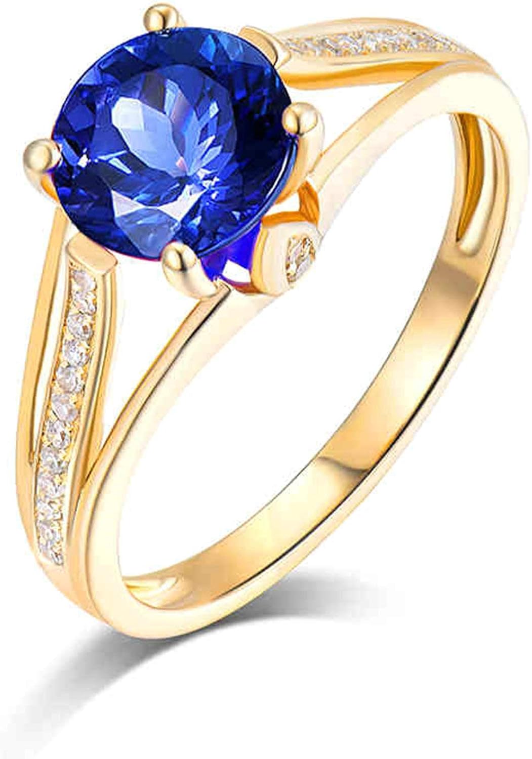 Daesar Anello in Oro Rosa 18K, Anelli Donna Fidanzamento Anello con ...